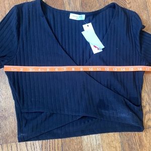 Sophie Rue | Tops | Nwt Sophie Rue Ribbed Surplice Neck Crop Top In ...